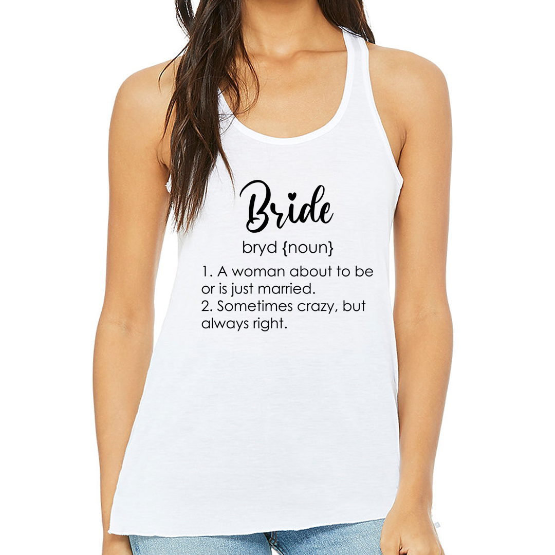 Bride Definition Tank