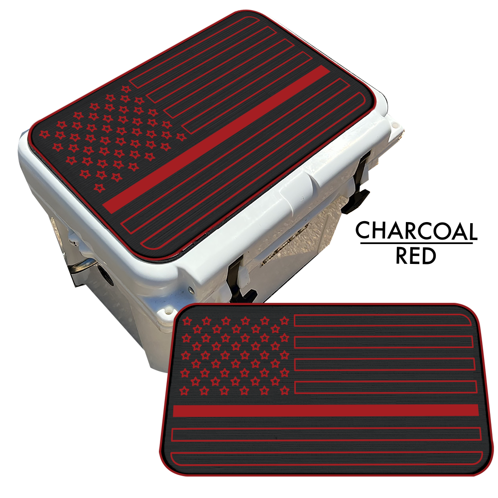 Firefighter American Flag - Cooler Pad Top